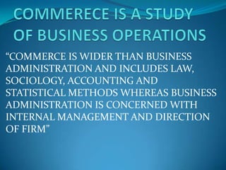 Commerce | PPTX