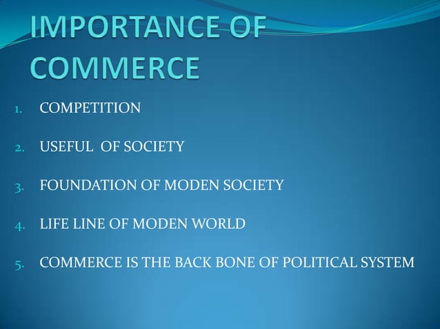 Commerce | PPT