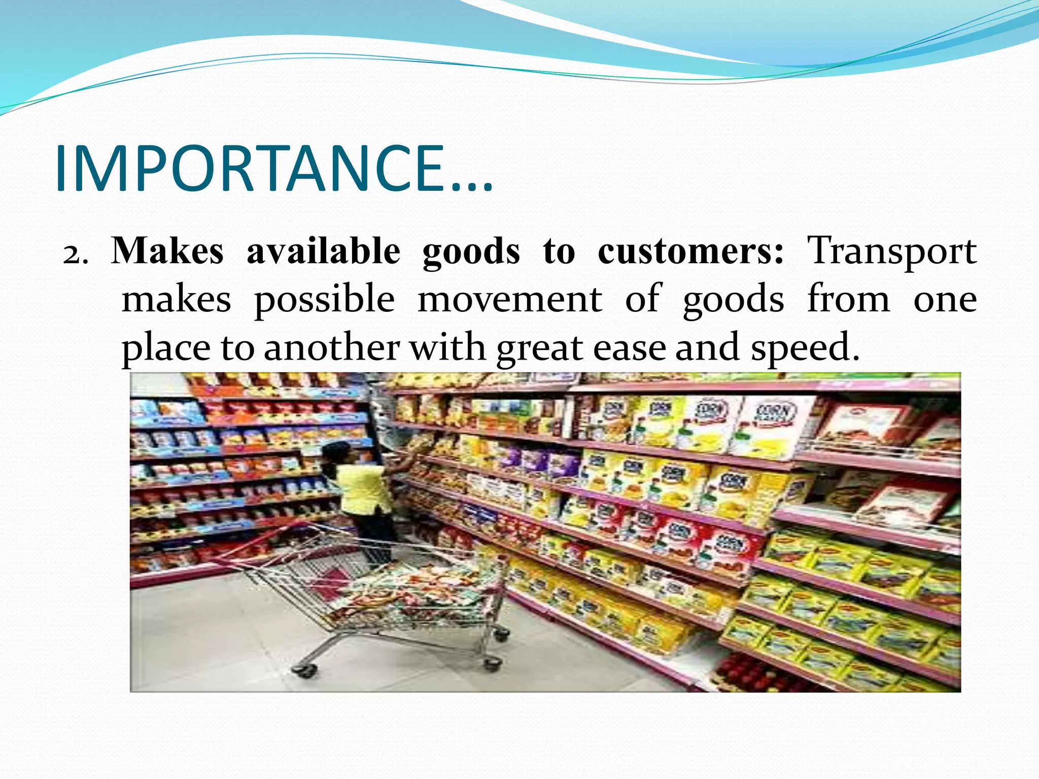 role of transportation modes in Commerce trade | PPTX