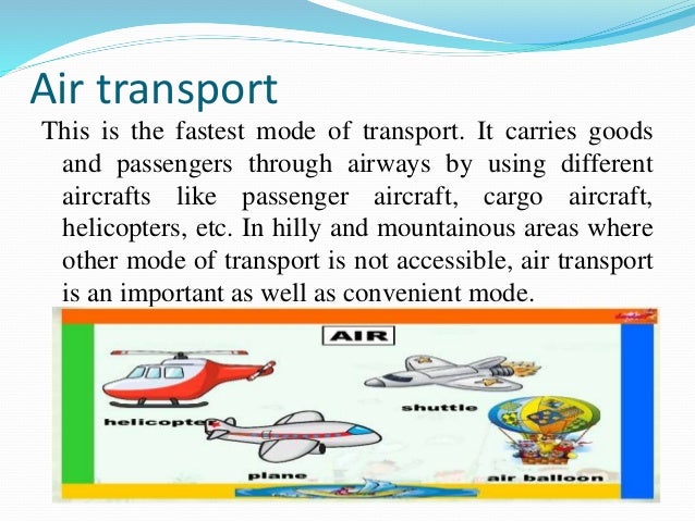 role of transportation modes in Commerce trade