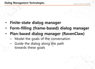 Commerce chatbot - dialog manager | PPT