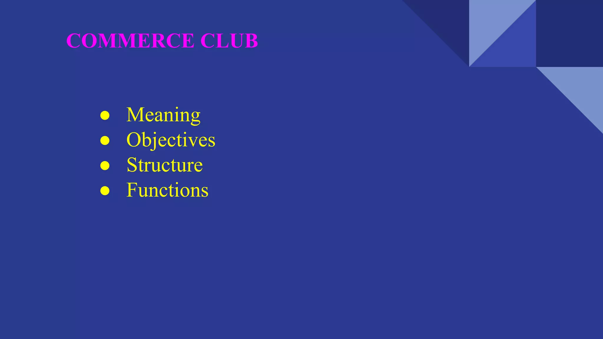 Commerce club ppt-1 | PDF