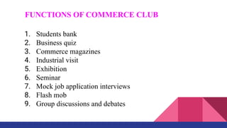 Commerce club ppt-1 | PDF