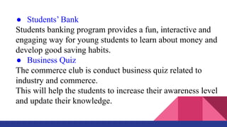 Commerce club ppt-1 | PDF