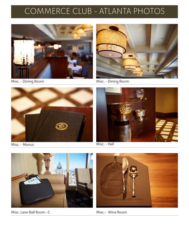 Commerce Club Atlanta Photos | PDF