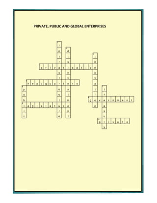 Commerce crossword puzzle | PDF