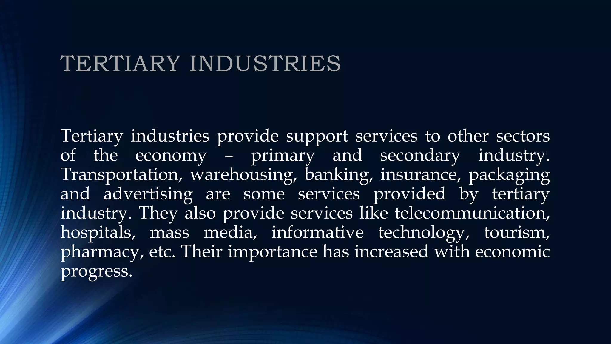 Types of Industries | PPTX