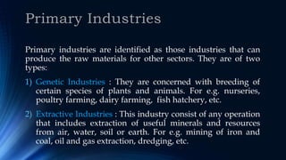 Types of Industries | PPTX