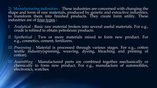 Types of Industries | PPTX