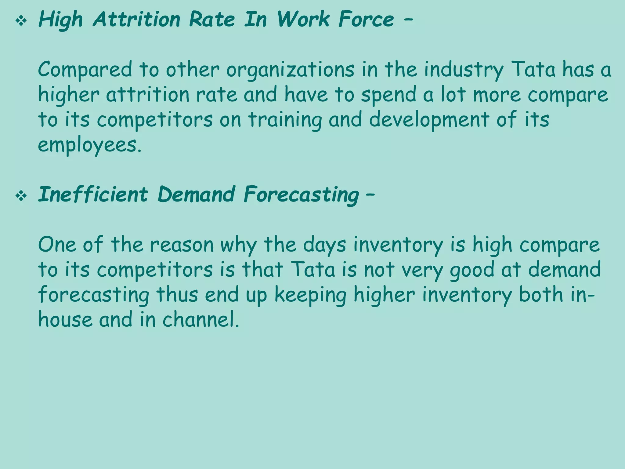 SWOT Analysis of Tata | PPTX