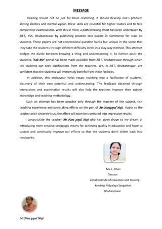 Commerce question bank for class xii | PDF
