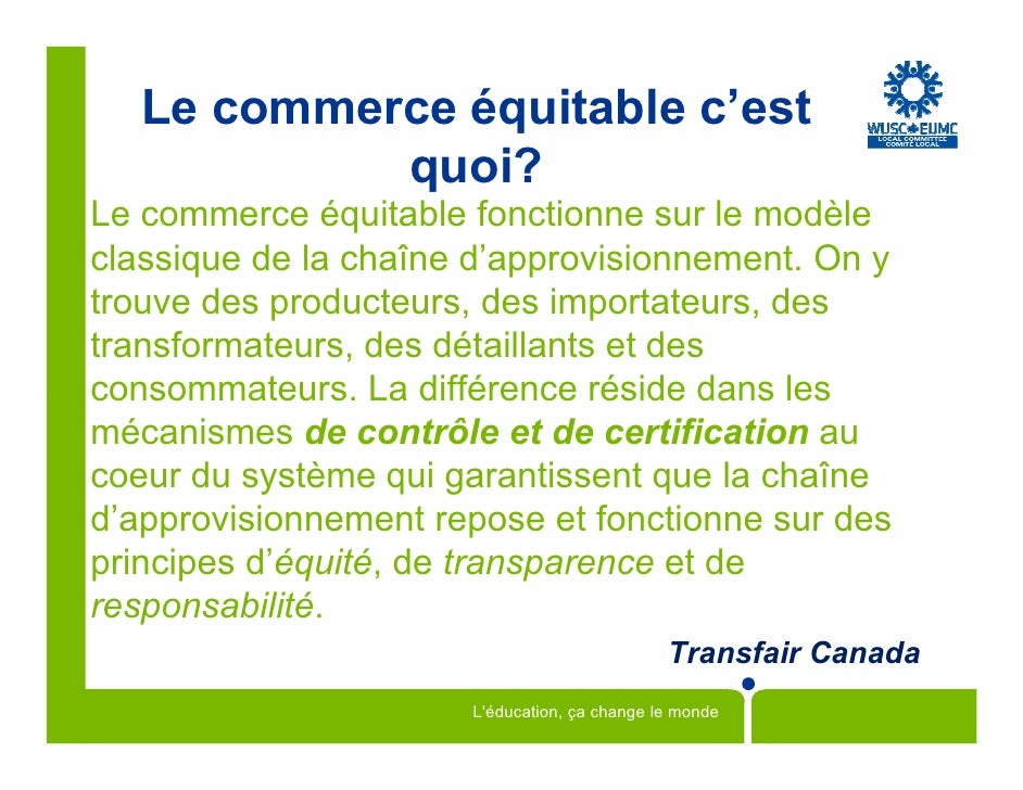Commerce equitable 2009 2010