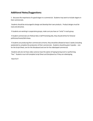 Commercial hand out | PDF