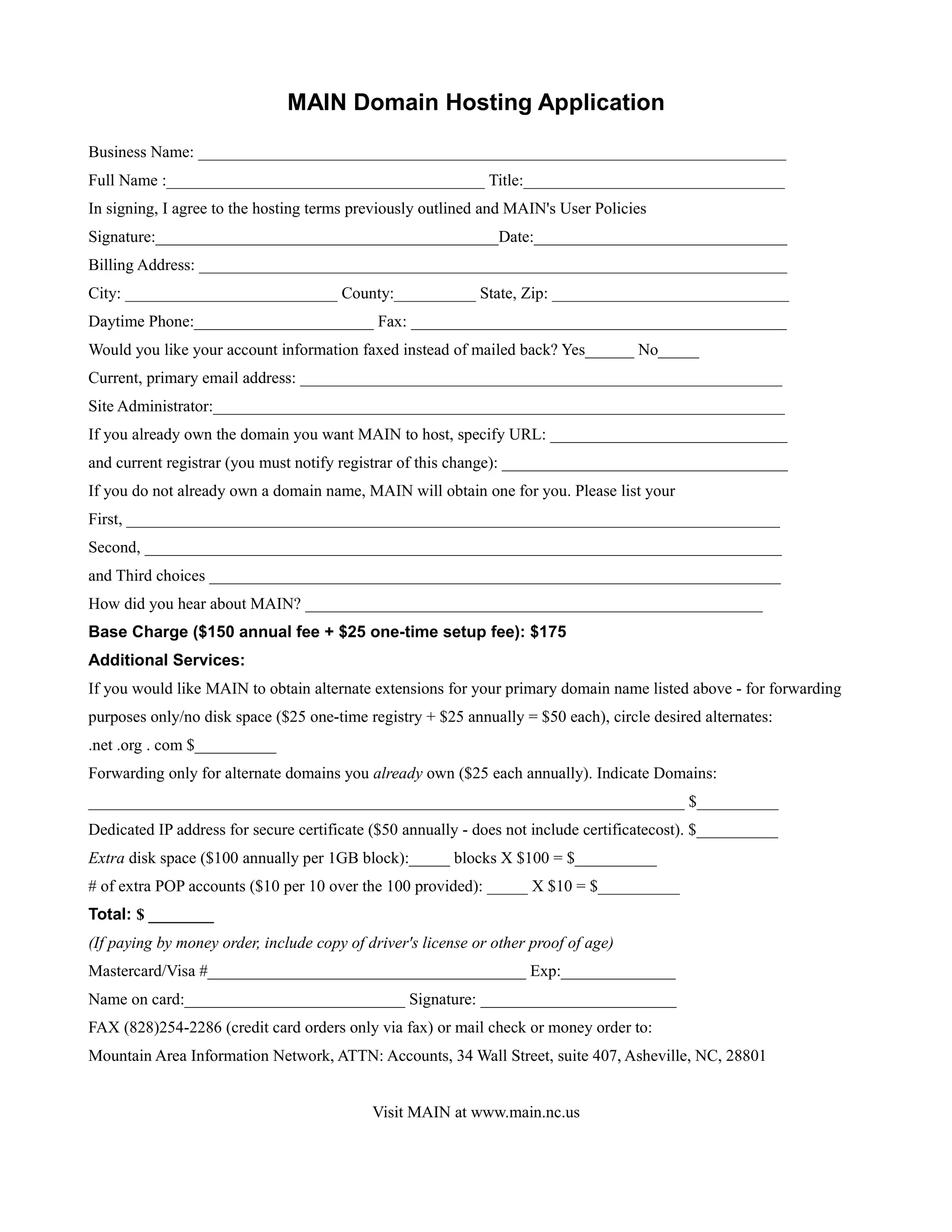 Commercial Domain Hosting | PDF