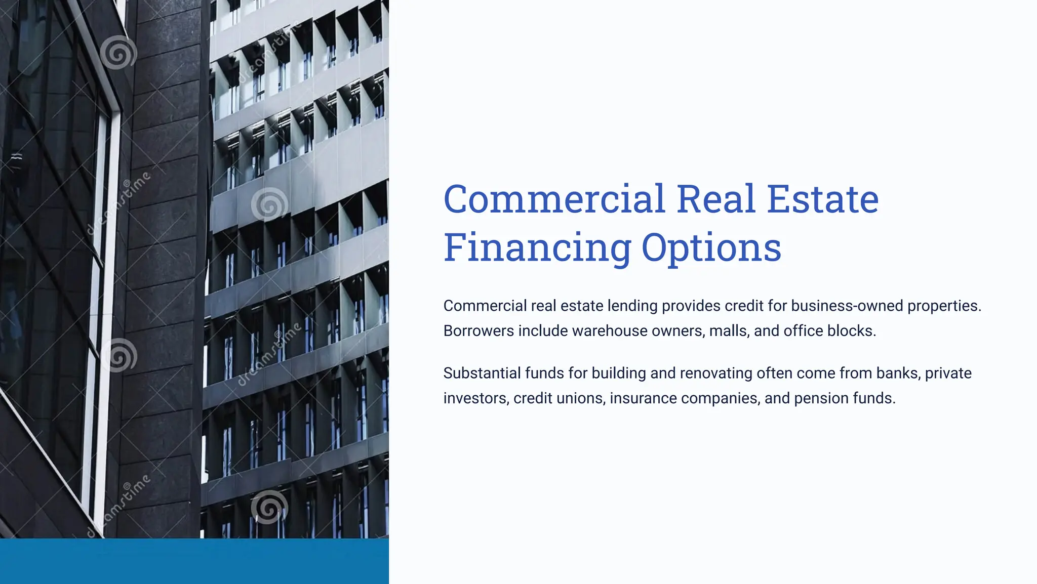Commercial Real Estate Financing Options | PDF