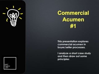 Commercial Acumen One | PPT