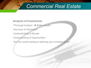 Commercial Analysis | PPT