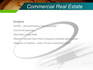 Commercial Analysis | PPT