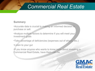 Commercial Analysis | PPT