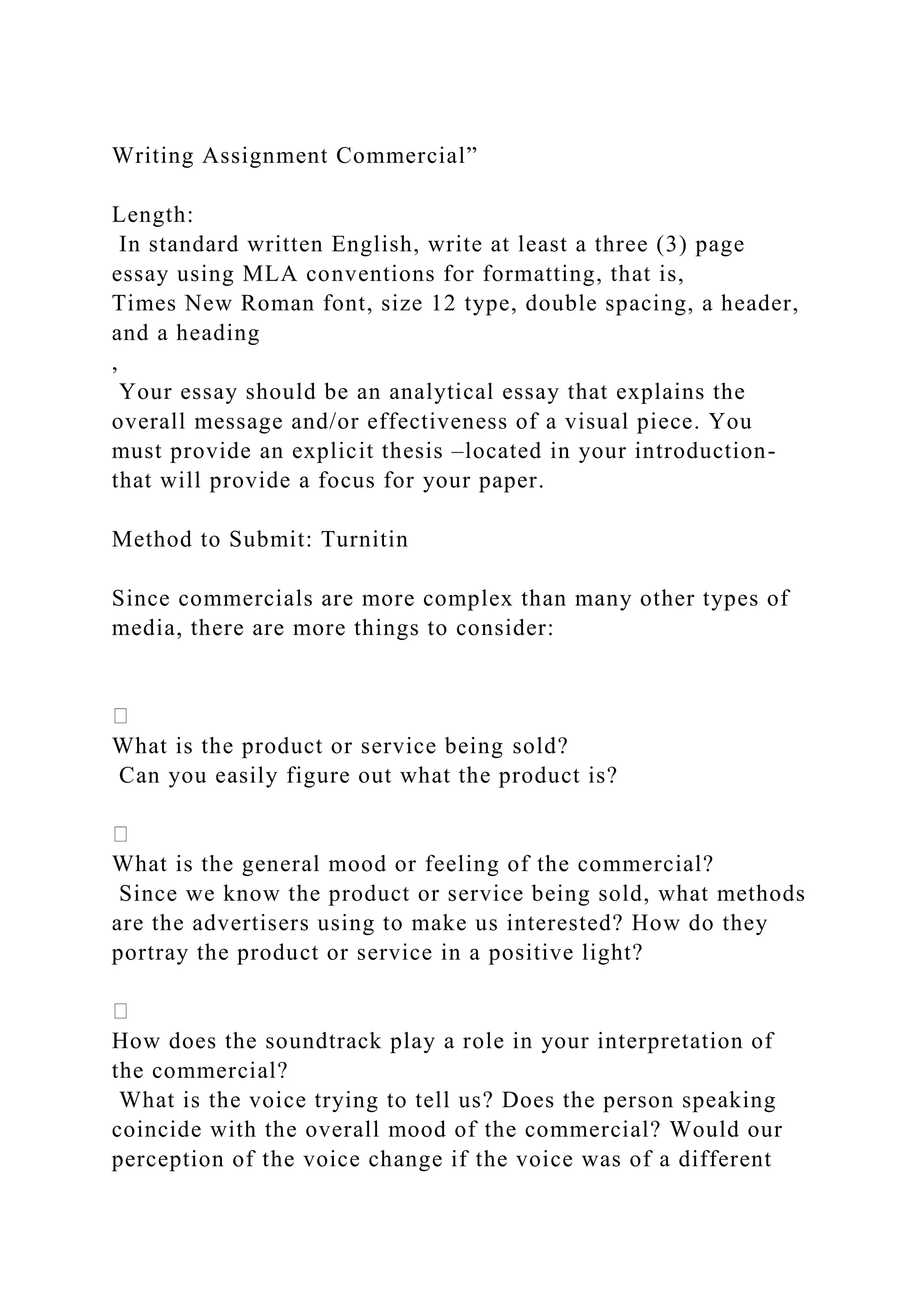 Commercial Analysis AssignmentOverview 98.1 of American hous.docx