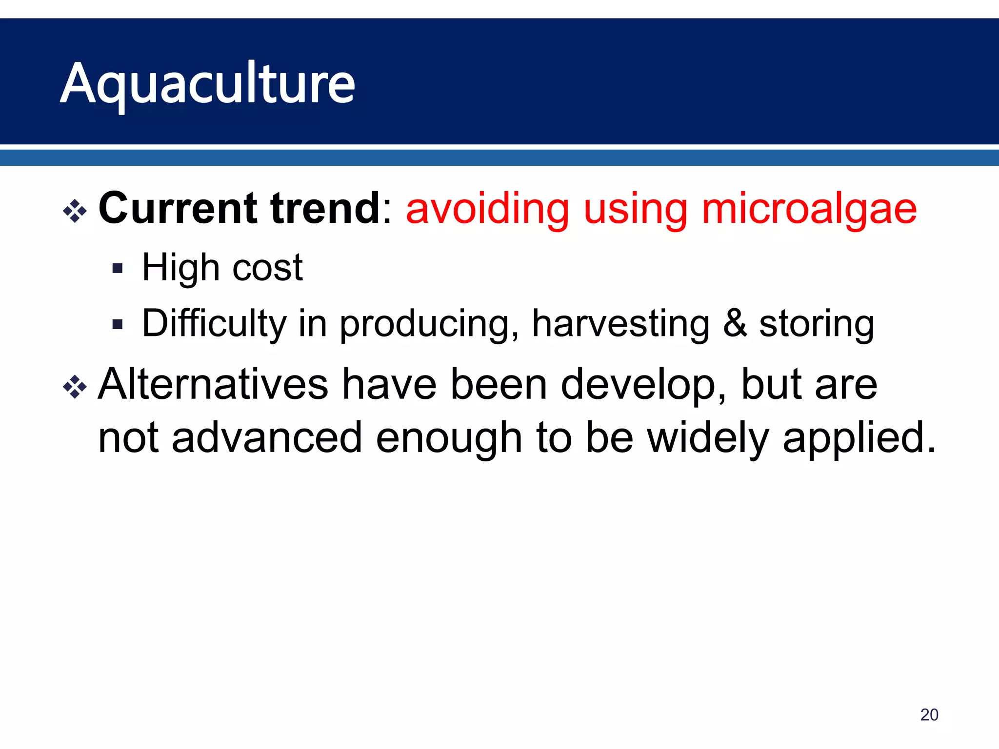 Commercial applications of microalgae | PPTX