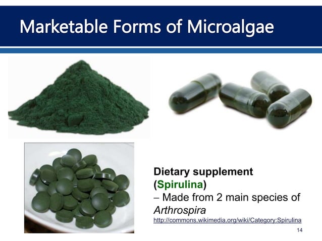 Commercial applications of microalgae | PPTX | Chemistry | Science