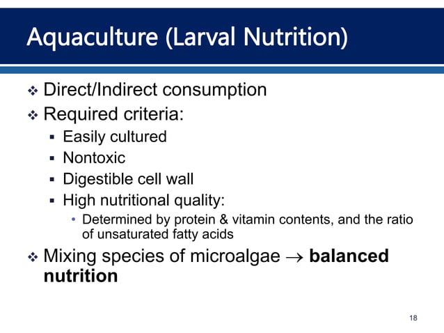 Commercial applications of microalgae | PPTX | Chemistry | Science