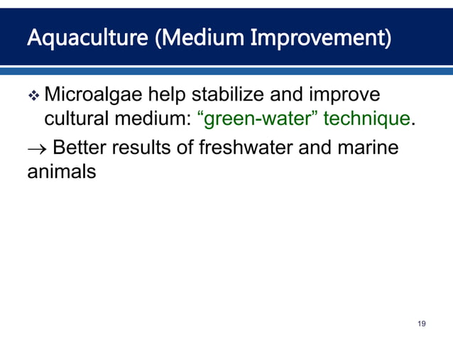 Commercial applications of microalgae | PPTX | Chemistry | Science