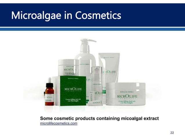 Commercial applications of microalgae | PPTX | Chemistry | Science