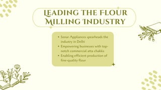 commercial atta chakki dealer in delhi with Sonar Appliances .pdf