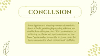 commercial atta chakki dealer in delhi with Sonar Appliances .pdf