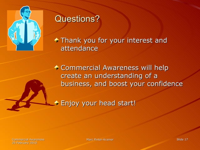 Commercial Awareness | PPT | Career Advice | Careers