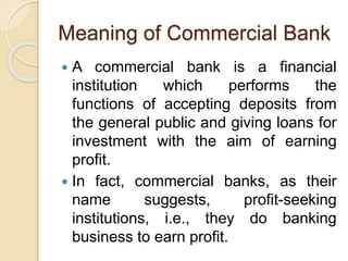 Commercial bank | PPT