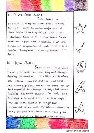 Commercial Bank and its Functions - Economics Class 12 Project | PDF