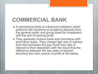 Commercial banks economics by vsnv ppt | PPTX | Business Banking ...