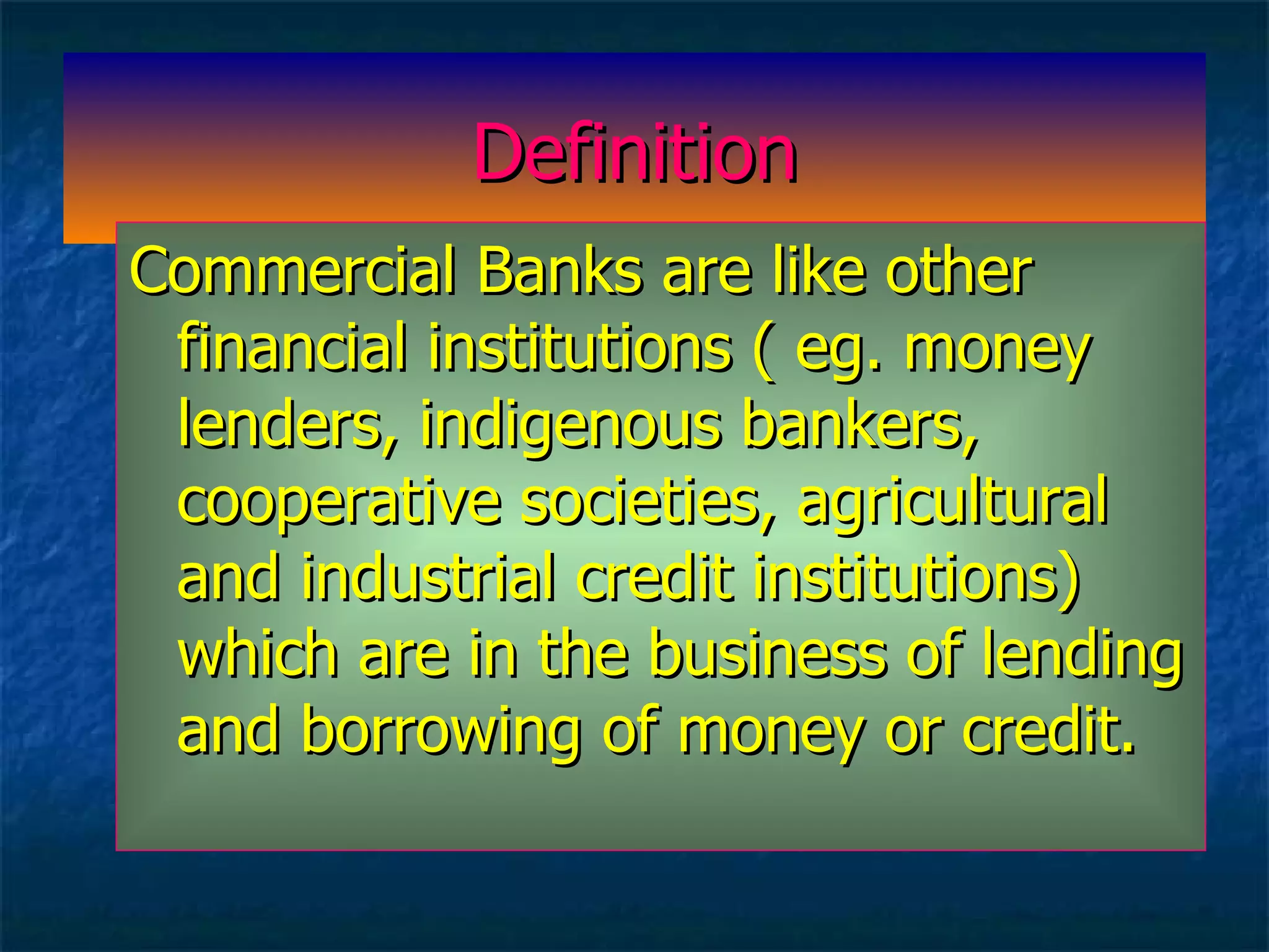 Commercial banks in india ppt | PPT
