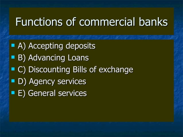 Commercial banks in india ppt | PPT | Business Banking & Finance | Business