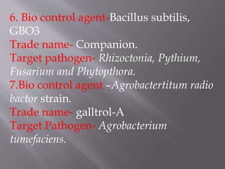 Commercial bio control products | PPTX