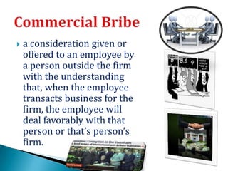 Commercial bribe | PPT