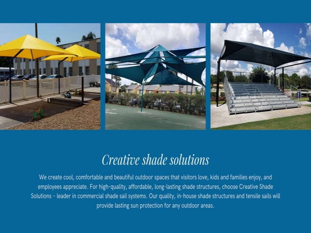 Commercial cantilever shade structure | PPTX