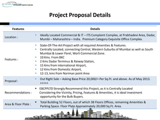 Commercialcomplex prabhadevi proposal | PDF