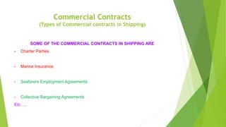 Legal ,Commercial , Shipping contracts, Hague rules | PPTX