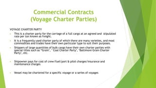 Legal ,Commercial , Shipping contracts, Hague rules | PPTX