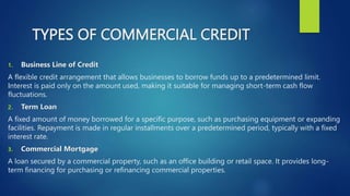 Commercial credit and its types.pptx