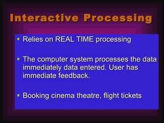 Commercial Data Processing Intro | PPT