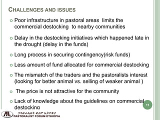 Commercial destocking in Pastoral community of Borena | PPTX