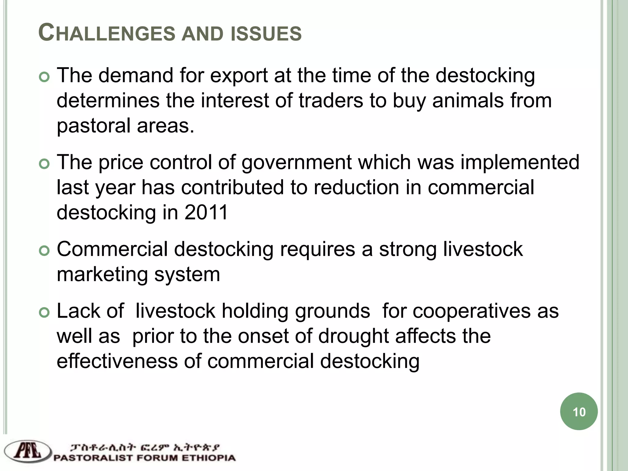 Commercial destocking pastoralist areas of Borena | PPT