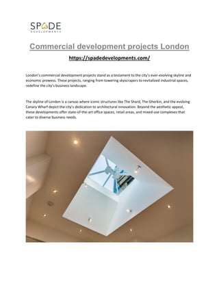 Commercial development projects London.pdf | Developmental Sites | Real ...