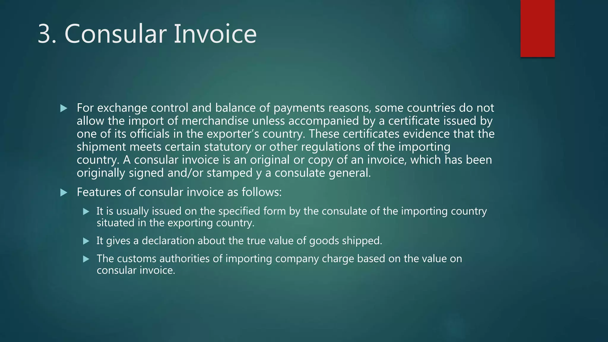 Commercial documents for export or import | PPTX