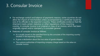 Commercial documents for export or import | PPTX